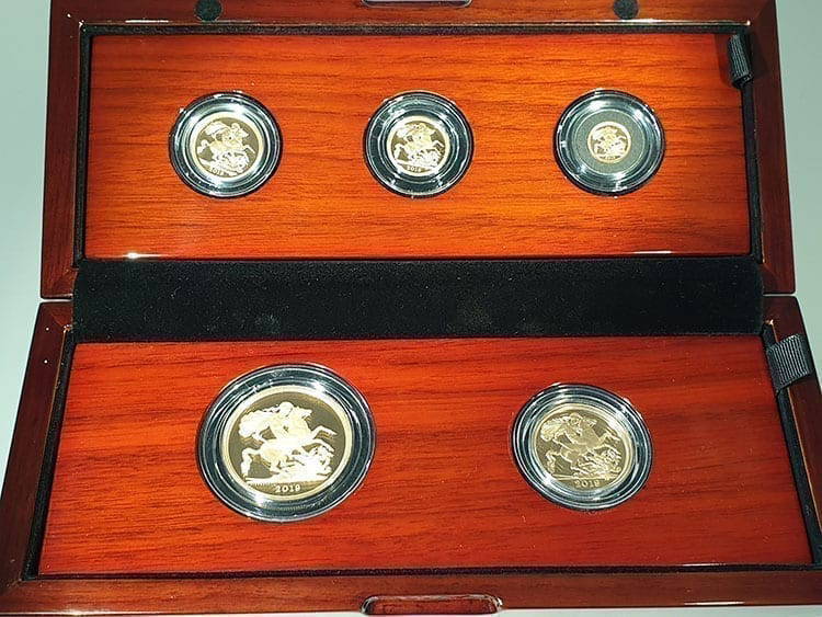 The Sovereign 2019 Five-Gold Proof Set - GM Coins | Premier UK Coin Dealers