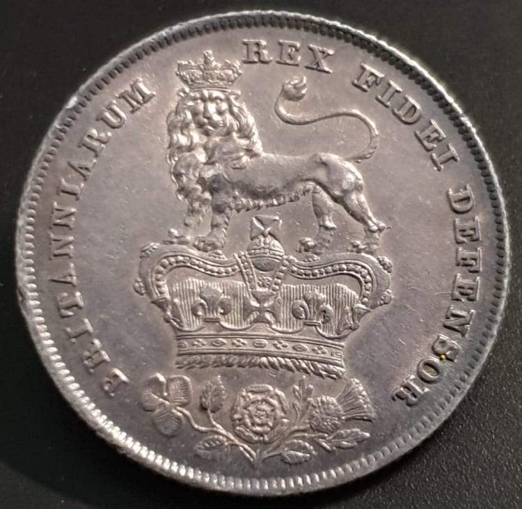 George IV, 1825 Bare Head Shilling - GM Coins | Premier UK Coin Dealers