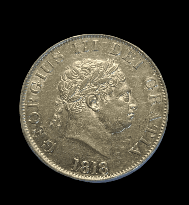 George III Half Crown 1818 Obverse - GM Coins | Premier UK Coin Dealers