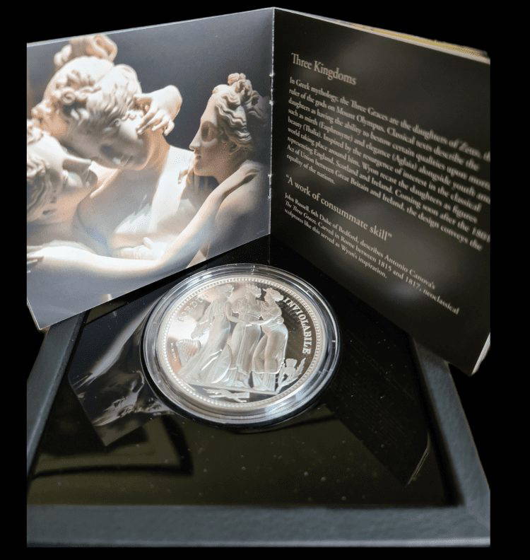 2020 The Three Graces 5 oz Silver Proof Coin - GM Coins | Premier UK ...