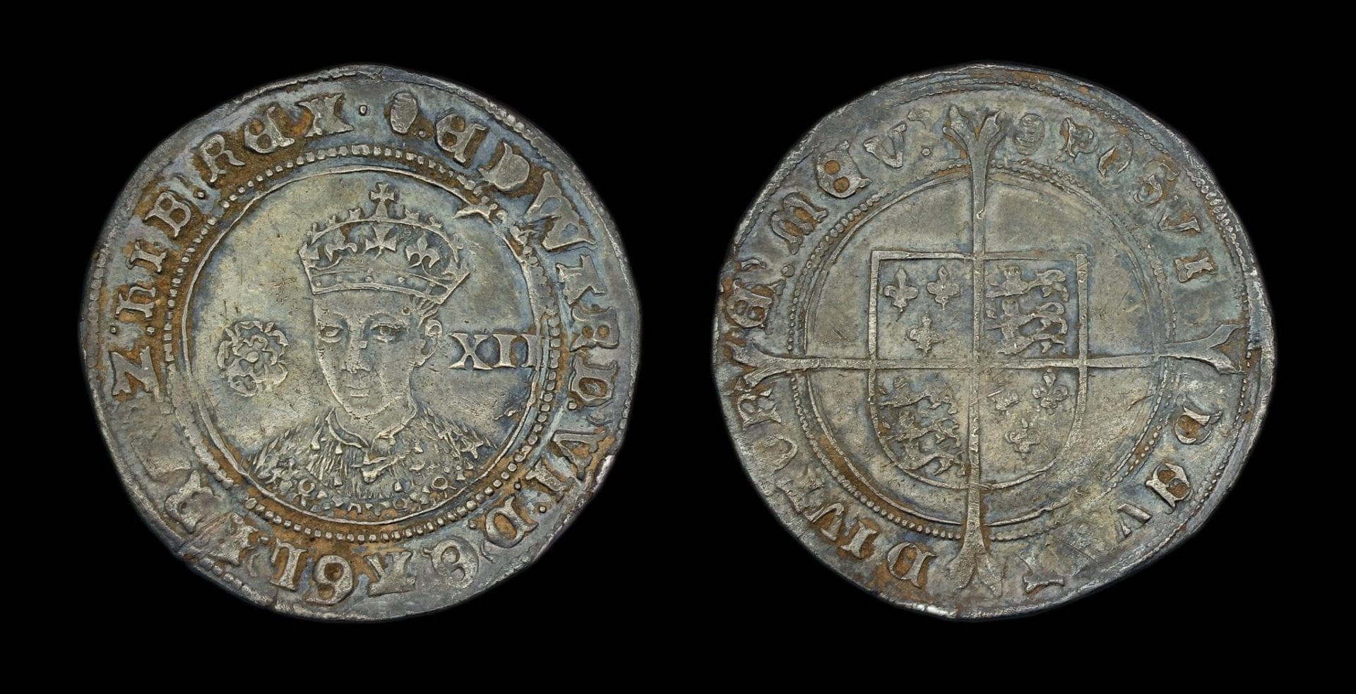 Edward VI Facing Portrait Shilling - GM Coins | Premier UK Coin Dealers