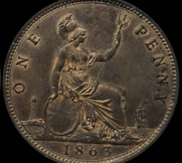 Victoria (1837-1901), Bronze penny, 1863, - GM Coins | Premier UK Coin ...