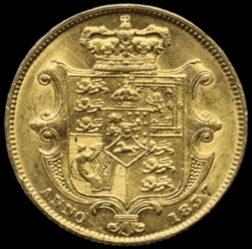William IV 1837 Sovereign - GM Coins | Premier UK Coin Dealers